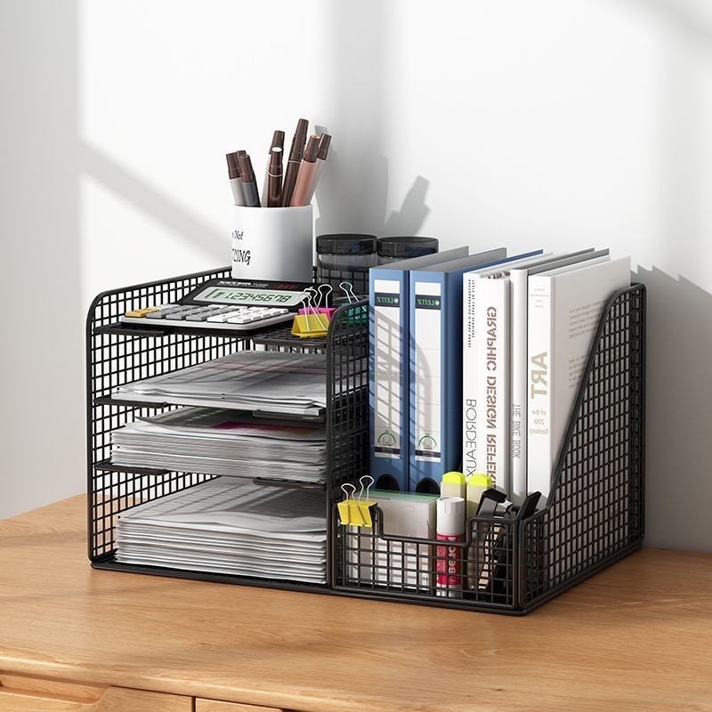 Thickened File Rack File Frame Storage Box Multi-layer Office Storage ...