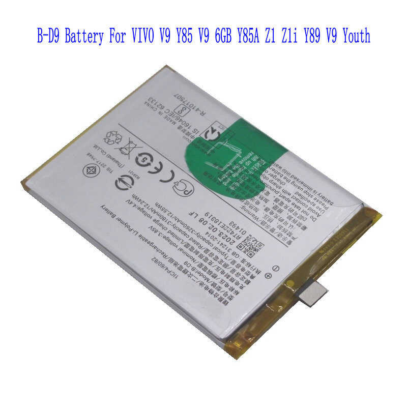 1x 3260mAh B-D9 Para sa VIVO Y85 6GB Y85A Z1 Z1i Y89 V9 Youth New Built ...