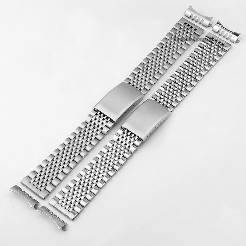 Curved End Stainless Steel Watch Strap 18mm 20mm 22mm Quick Release 9 ...