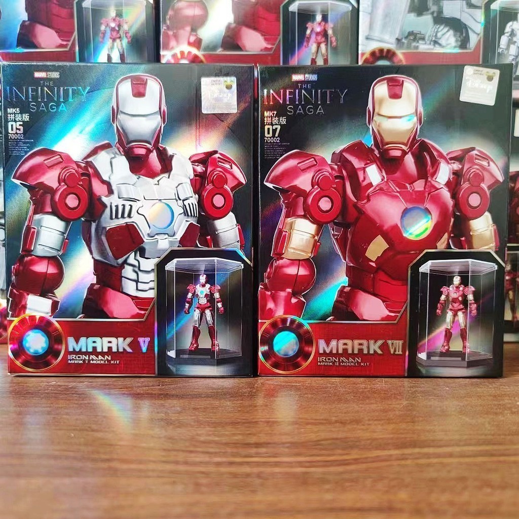 Genuine Marvel Iron Man Assembly Model Joint Movable Nano Armor ...