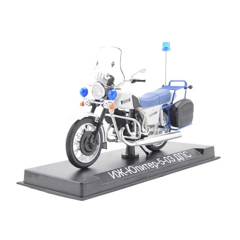 Scale 1/24 Russian Police Motorcycle Jupiter-5 Plastic Road Patrol Iron ...