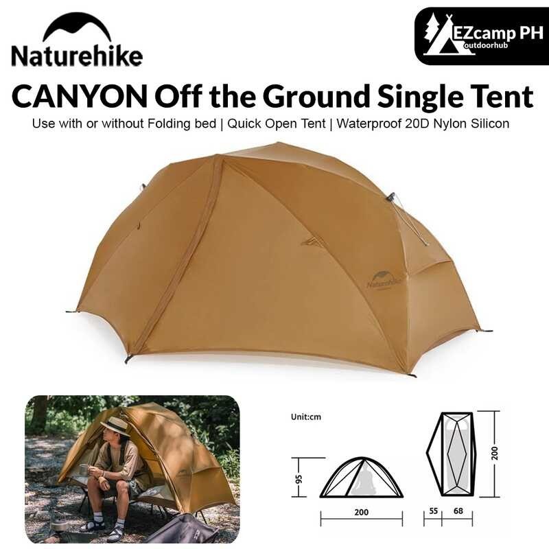 Naturehike CANYON Off The Ground Single 1 Person Quick Open Folding Bed Cot Military Outdoor ...