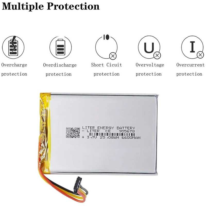 Polymer Lithium Battery V Mah For Open Source Console AYN Pro Game Hine ...