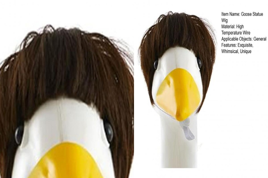 Porch Goose Decoration Lawn Goose Wig 2 Pcs Easter Goose Outfit with ...