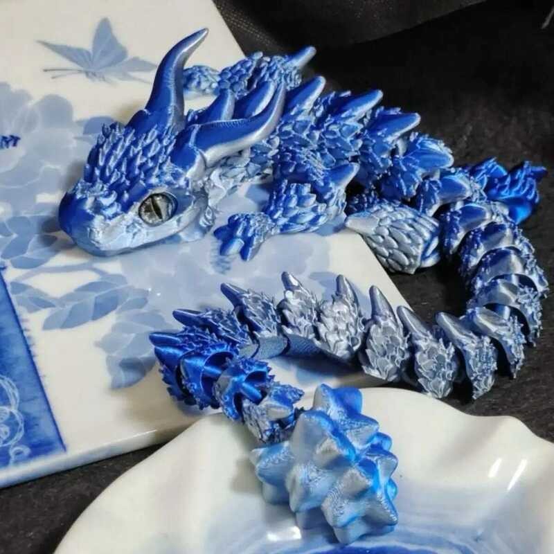 New 3D Print Akatsuki Magic Dragon Model Multi-joint Movable Creative ...