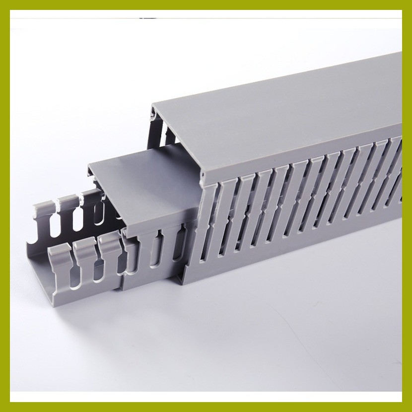 ∰ PVC Cable Tray Duct Slotted PVC cable trunking Wire Duct Cable ...