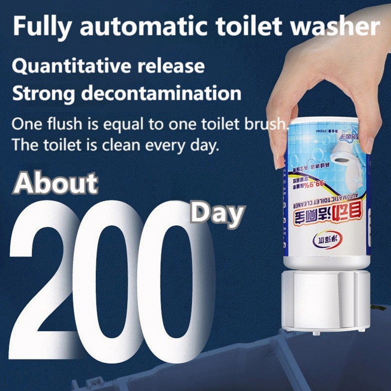 Automatic Toilet Bowl Cleaner 350ML Auto Releasing Dirt Removal ...