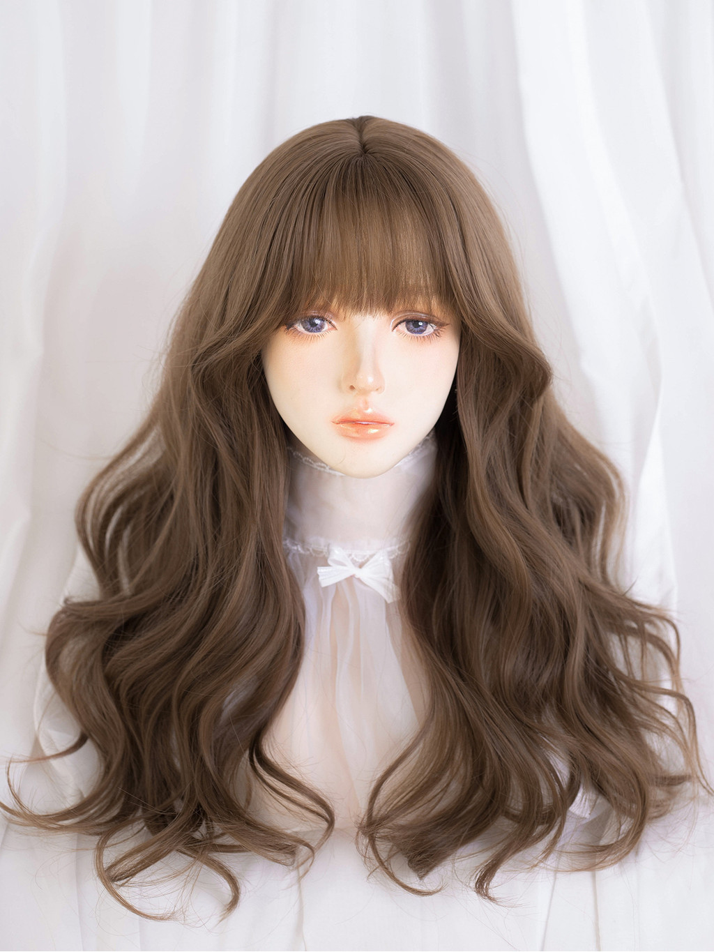 M38 Wig Female Long Hair Korean Style Hairstyle Medium Long Curly Hair ...