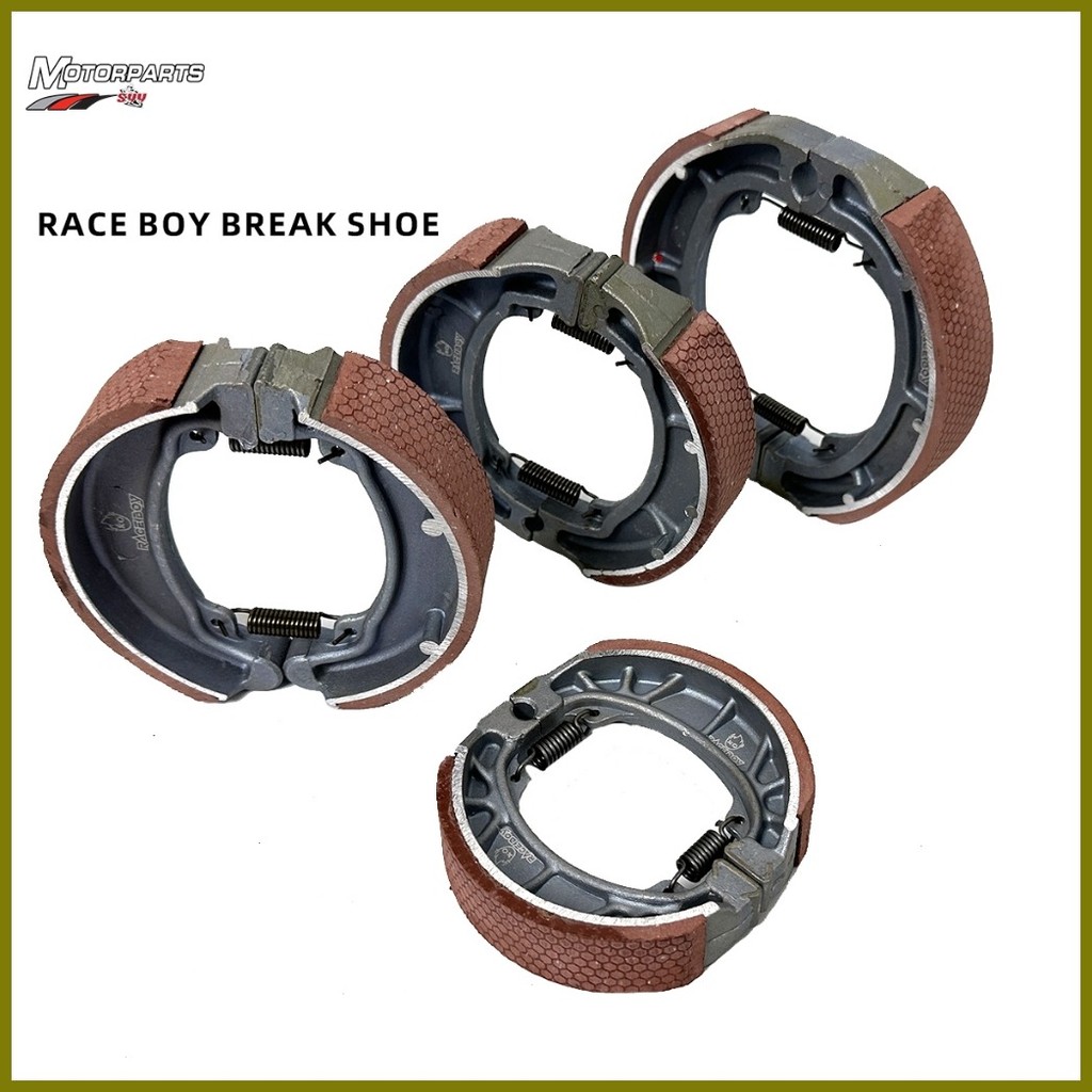 ⚛ RACE BOY(RCB) BREAK SHOE MOTORCYCLE FOR CLICK/TMX155 REAR AND FRONT ...