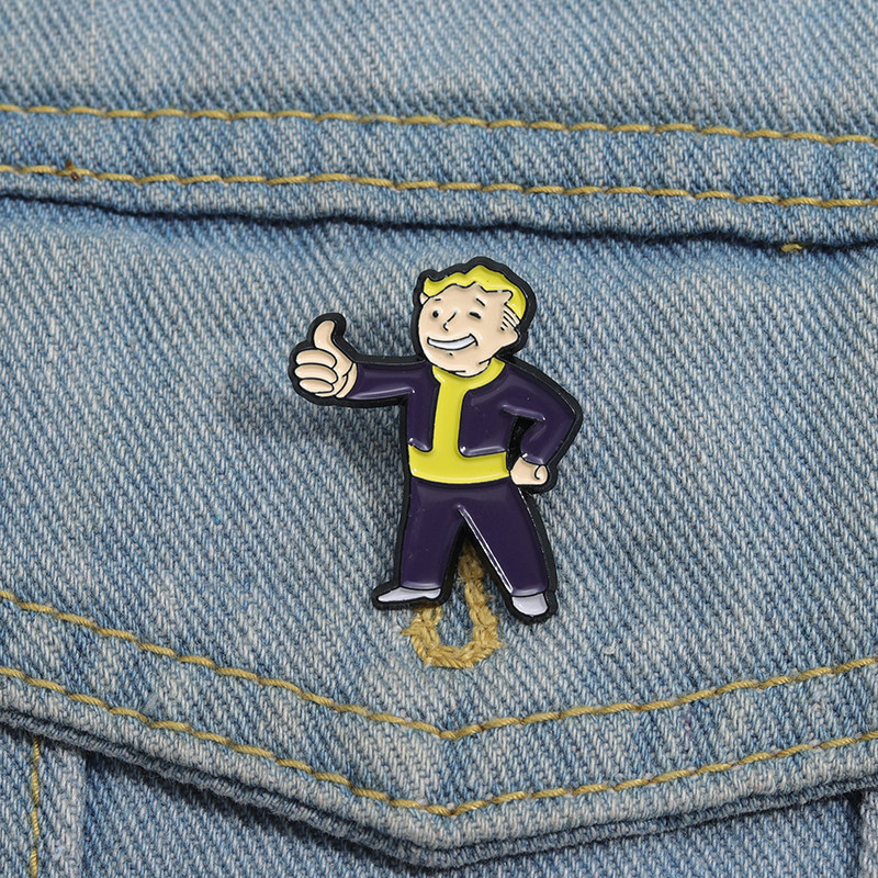 Fallout 4 Game Pins Brooches Classic Fallout Series Character Shelter ...