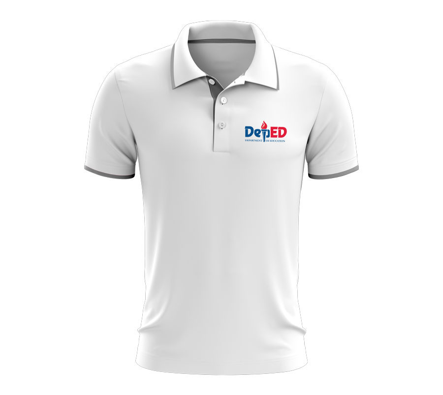 【Free Custom Name & Number】Pure white polo shirt with logo on the front ...