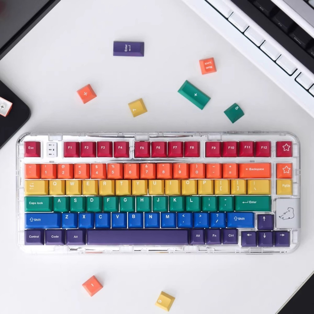 GMK Pride Rainbow keycap PBT cherry Profile keycaps set for Mechanical ...
