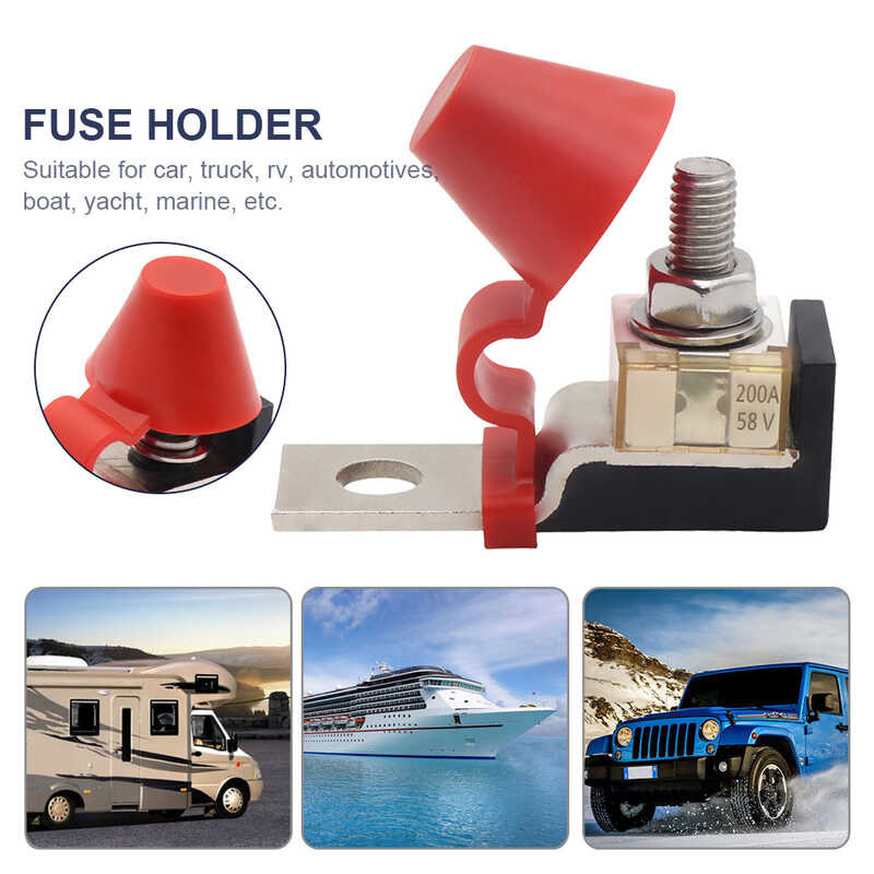 Marine Battery Terminal Holder 30A-300A With Ring Fuse For RV Cruise ...
