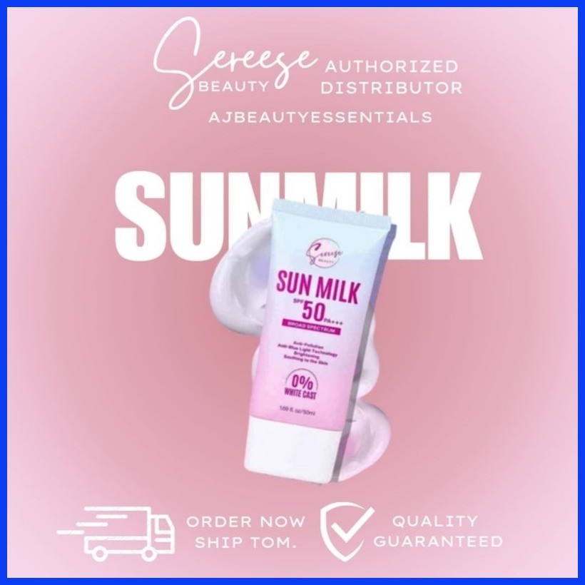 Sereese Beauty Sun Milk spf 50 PA +++ ( with freebie ) | Shopee Philippines