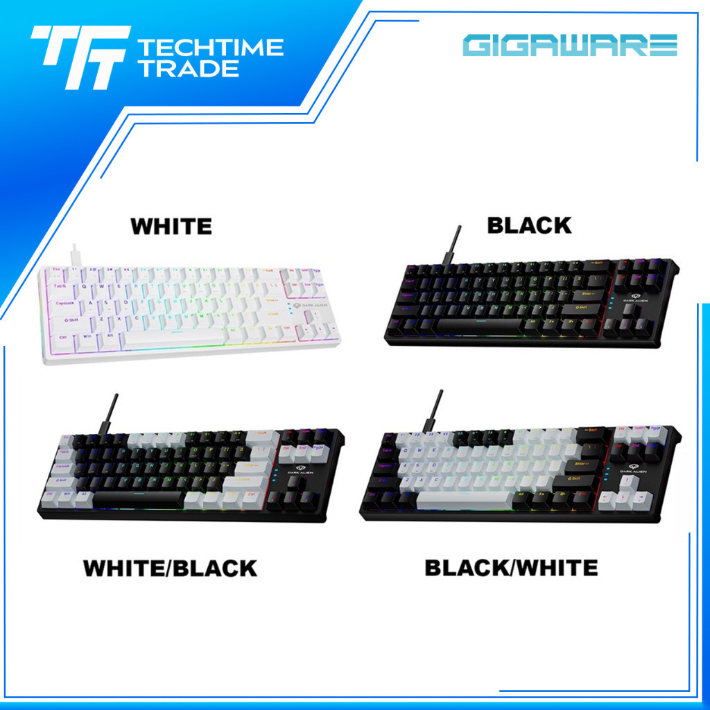 ☃ ﹊ Dark Alien K710 RGB Hot-Swappable Mechanical Gaming Keyboard ...