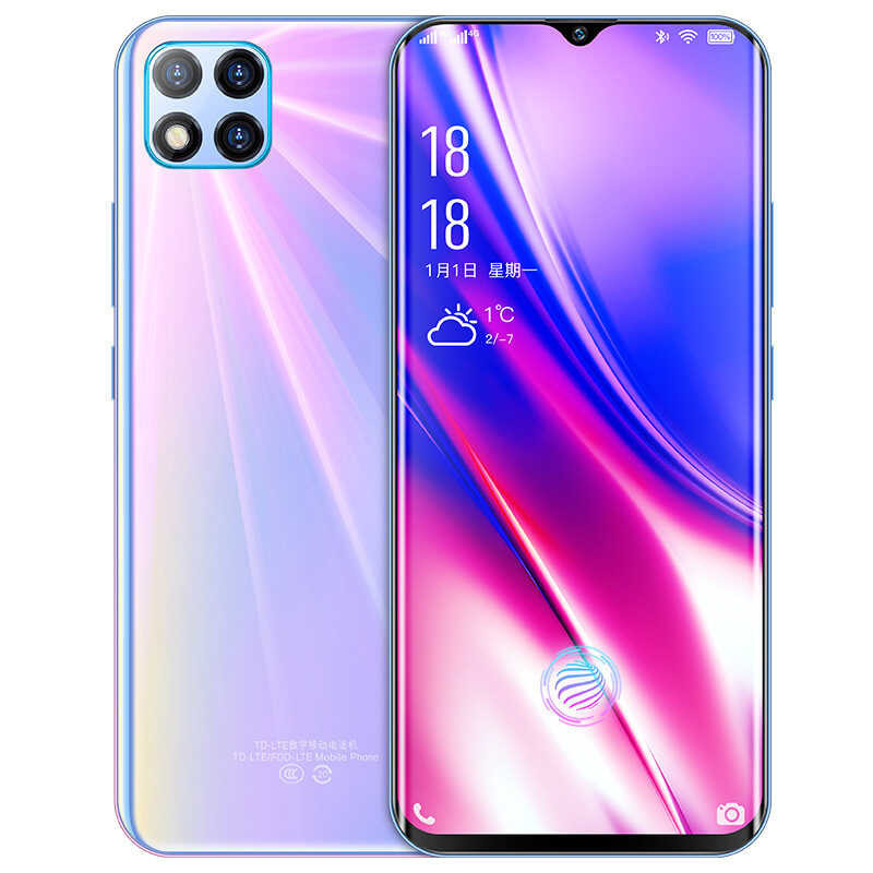 15 6.8-Inch I12pro All-New High-Definition Large Screen Android Smartphone 10+512G Full Network ...