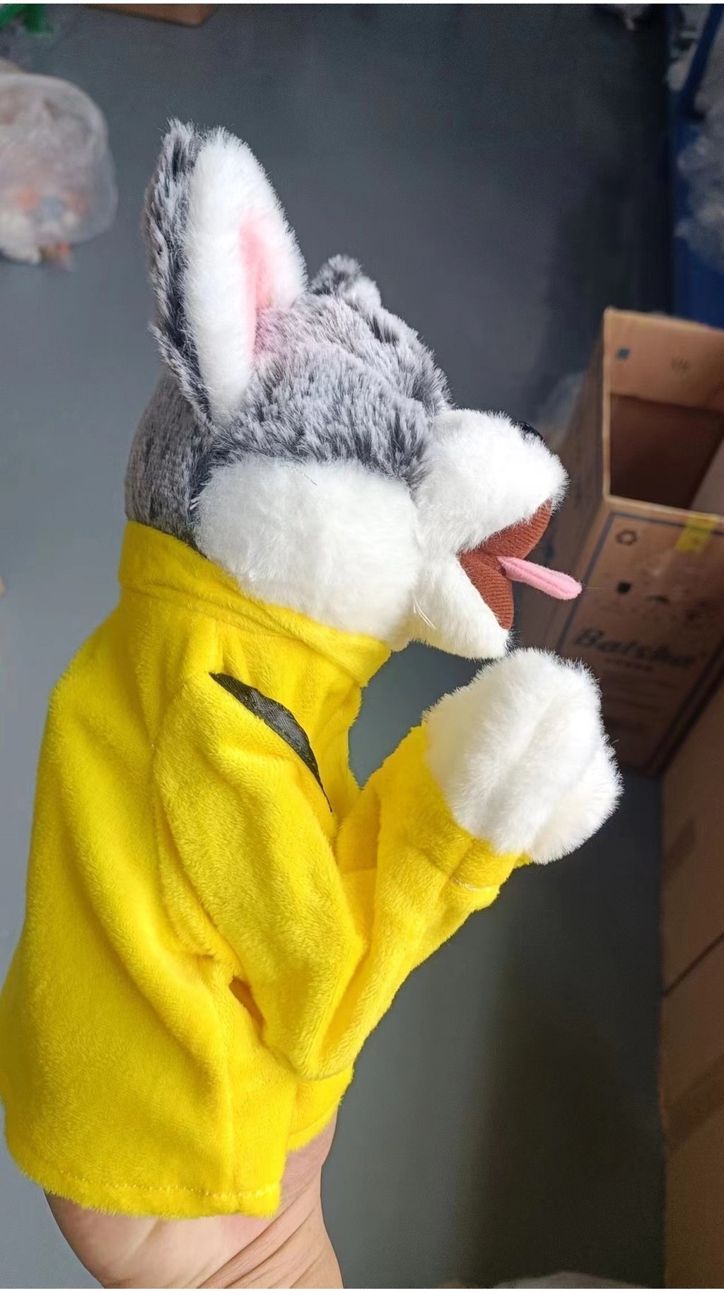 Dog Boxing Hand Puppet Plush Toy,Toddler Animal Toy with Sounds and ...