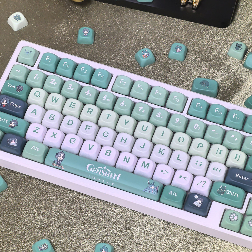 Xiao Meow Genshin Impact Original Keycap MOA Profile Five-side ...