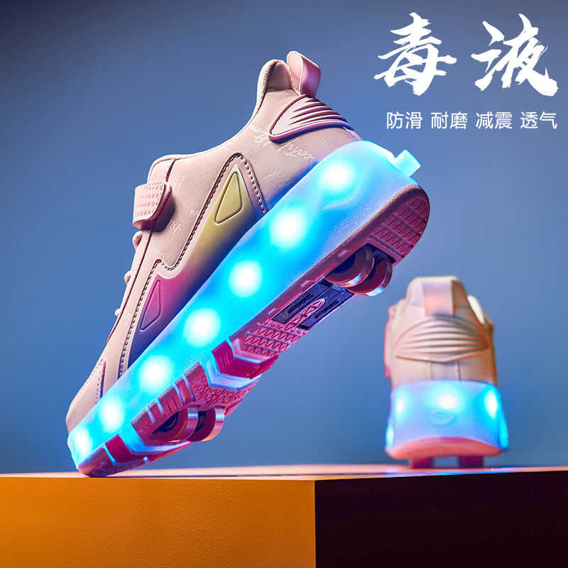 Roller Heelys Kids Summer Four-Wheel Retractable Girl Sports The ...