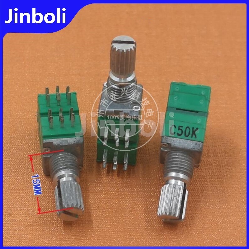 2PCS RK097G Precision Potentiometer 4-Link C50K Power Amplifier Audio ...