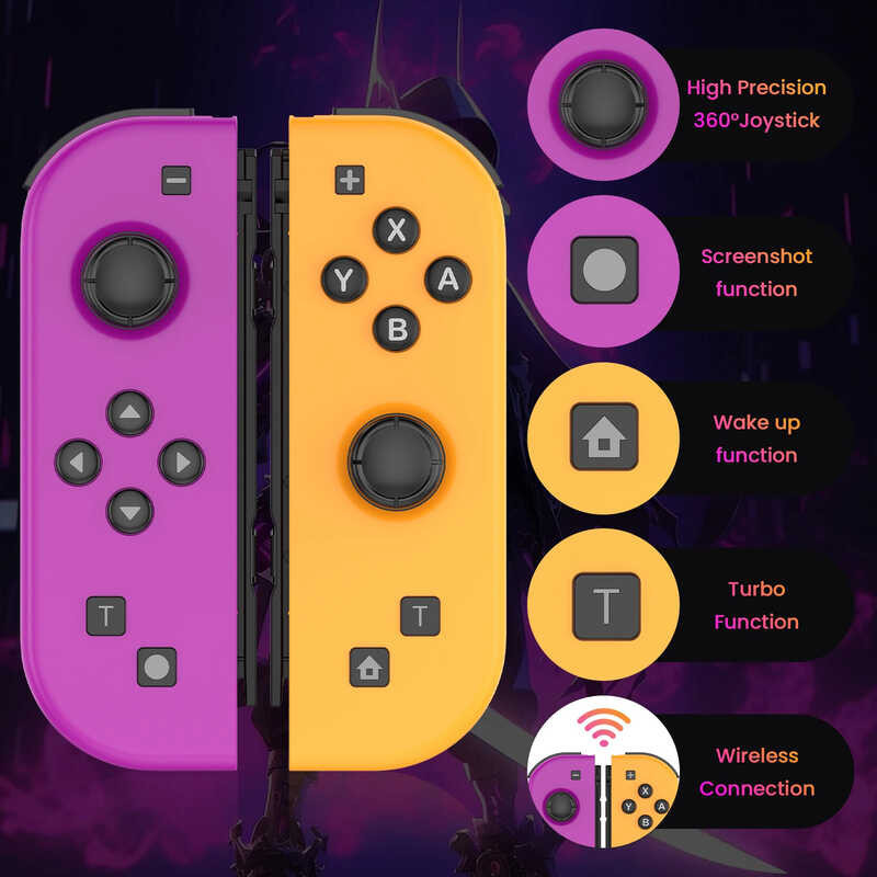 Mini Joy-Con Para Sa Nintendo Switch/Ios/Android/Pc Bluetooth Wireless ...