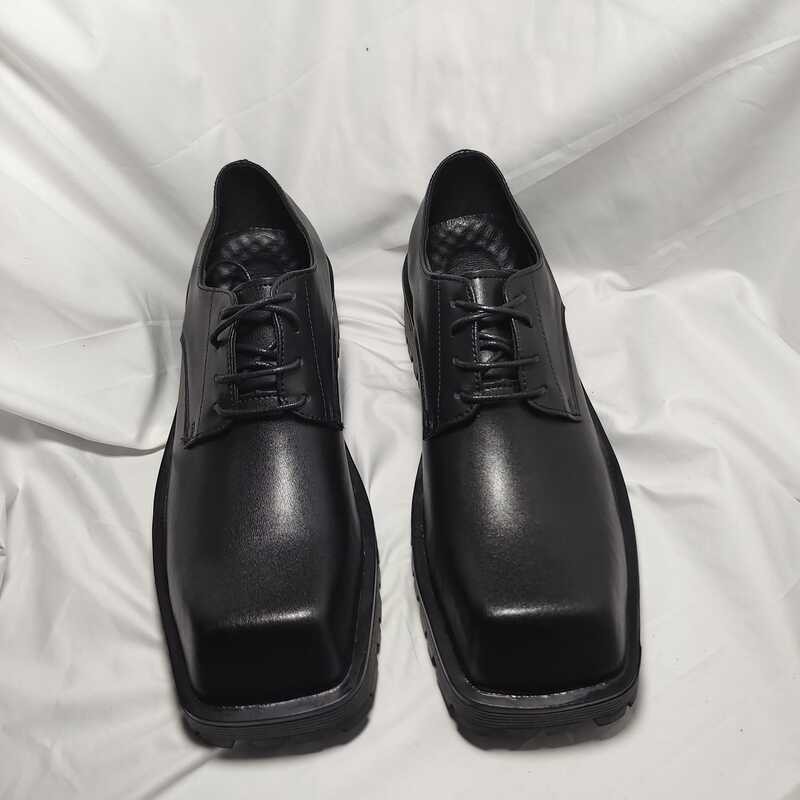 Df Square Toe Leather Trendy Korean Version, Versatile Business And ...