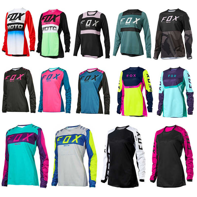 BAT Babaeng S FOX Downhill Bike Motocross T-Shirt Quick Dr Mountain ... BAT Babaeng S FOX Downhill Bike Motocross T-Shirt Quick Dr Mountain ...