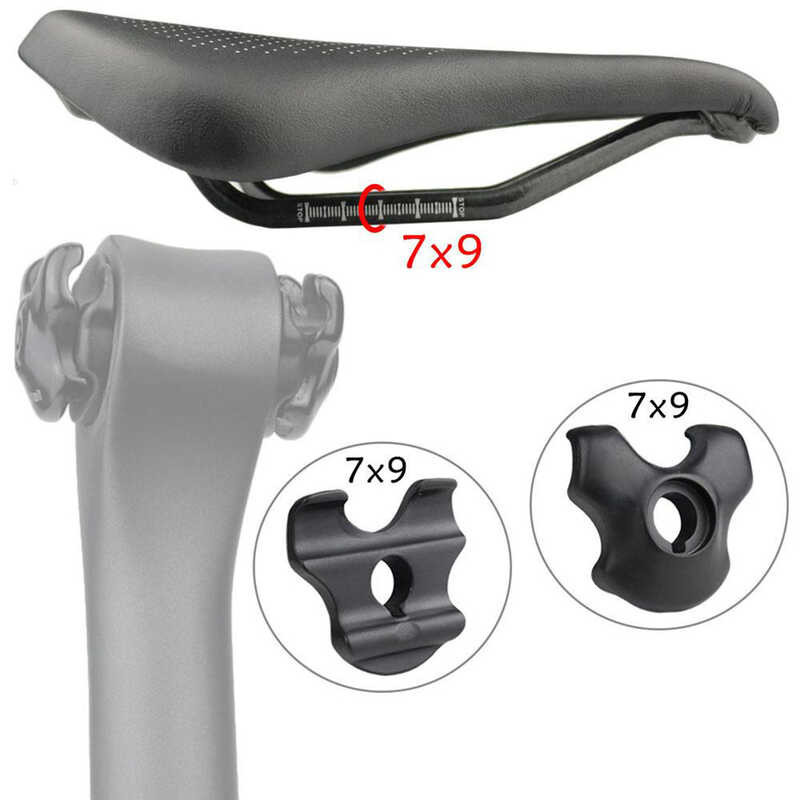 Bike Seatpost Clamp For Carbon Saddle Rails Adapter 7X9mm Bicycle Seat ...