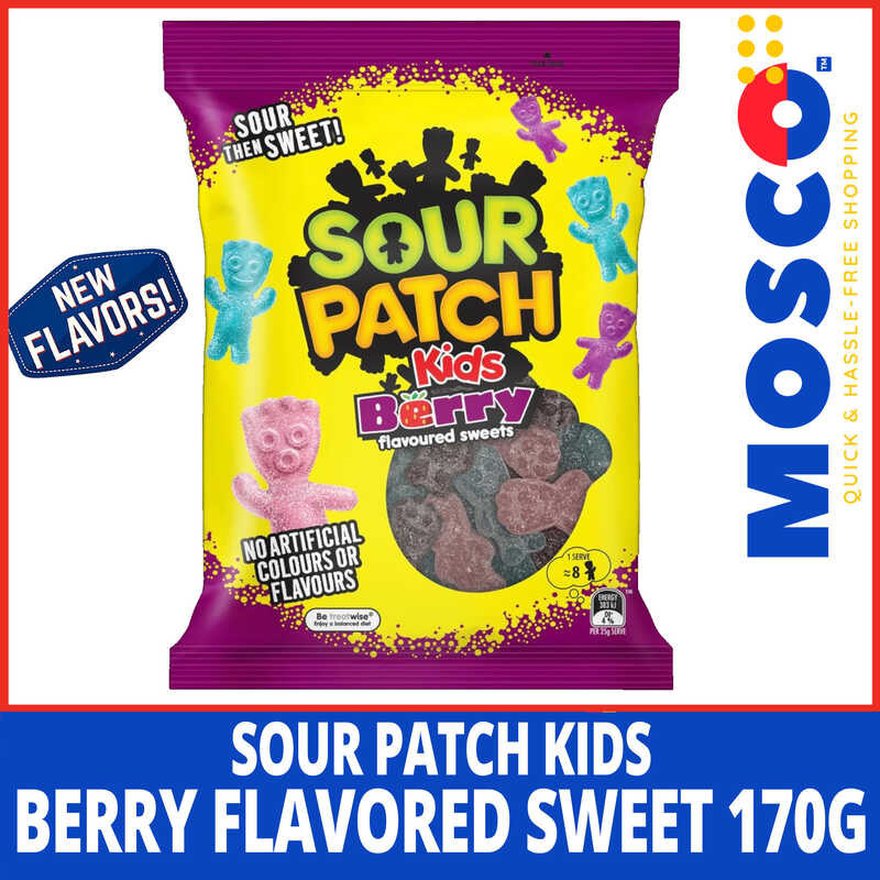 Sour Patch Kids Berry Flavored Sweets (Australia) - 6oz (170g) | Shopee ...