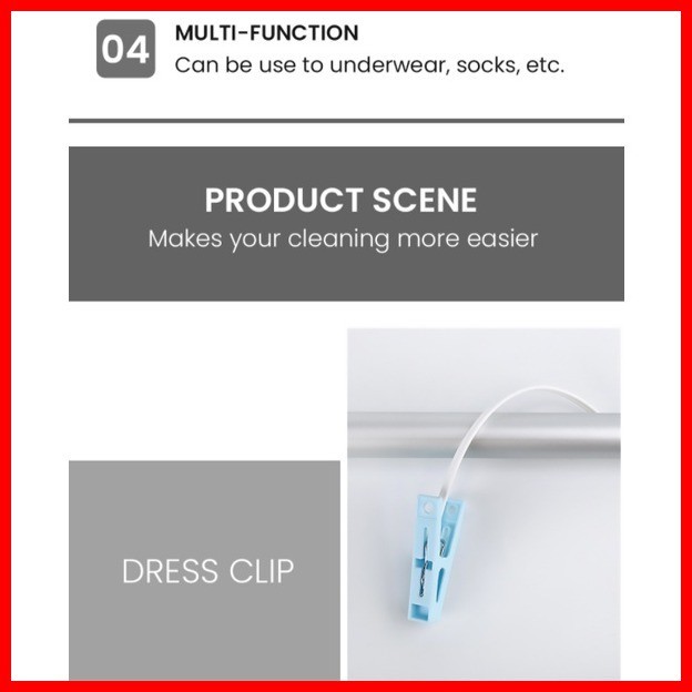 ☃ ☽ Activebae 12pcs Hanging Laundry Clip Drying Rack Peg Clamp Holder ...