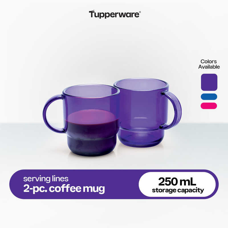Coffee Tupperware Mug 250mL x2 [Hydration Solution] [tasa] | Shopee ...