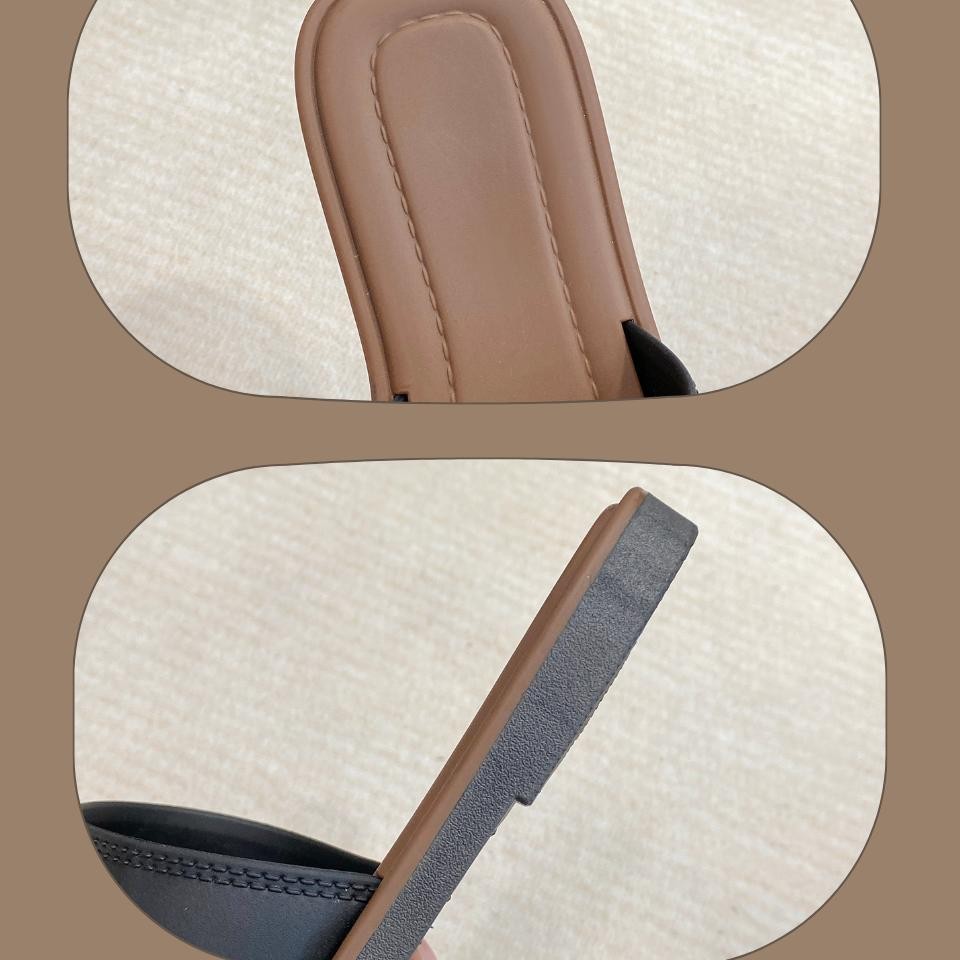 YOTO Casual Flat Sandals For Women One Finger Design Comfy Soft Strap ...