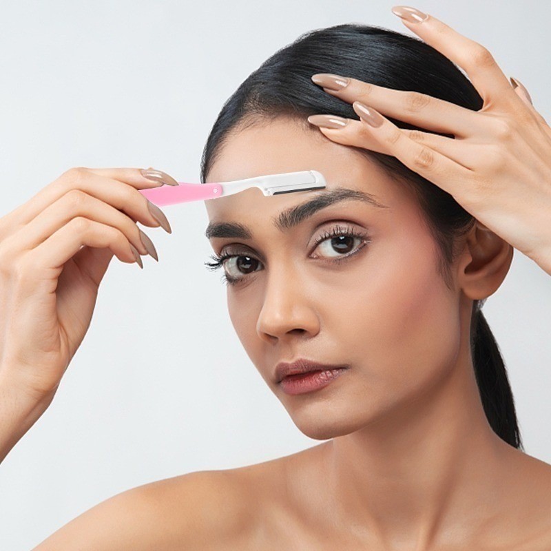 Folding Eyebrow Trimmer / Safety Eyebrows Razors / Face Hair Shaver ...