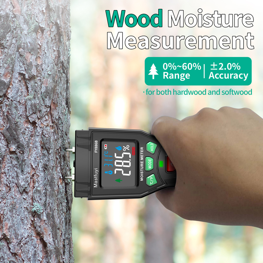 Digital Timber and Building Materials Moisture Meter with LCD Screen ...
