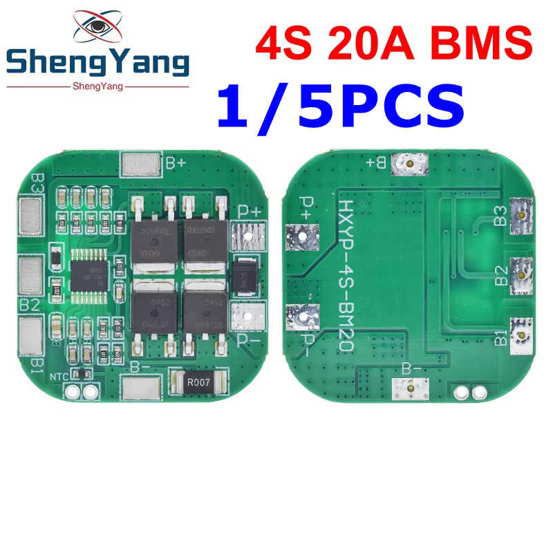 1/5Pcs 3 B0c 4S 14.8V / 16.8V 20A Peak Li-Ion BMS PCM Battery Protection Board Bms Pcm For ...