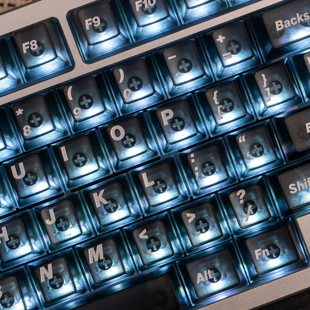 Yongqiu Frosted keycaps Foggy transparent Big font cherry profile ...