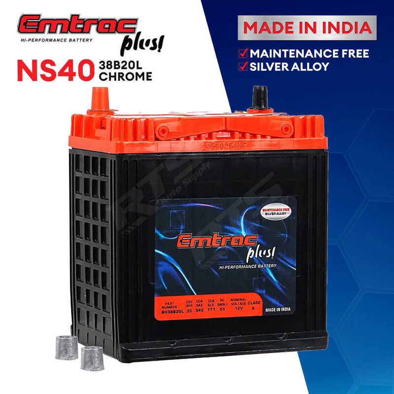 Chrome Emtrac Battery Ns40 38B20l 1Pc | Shopee Philippines