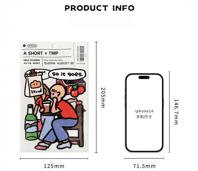 Infeel.Me Accompany You Cute Series Stickers Cute Cartoon Journal ...