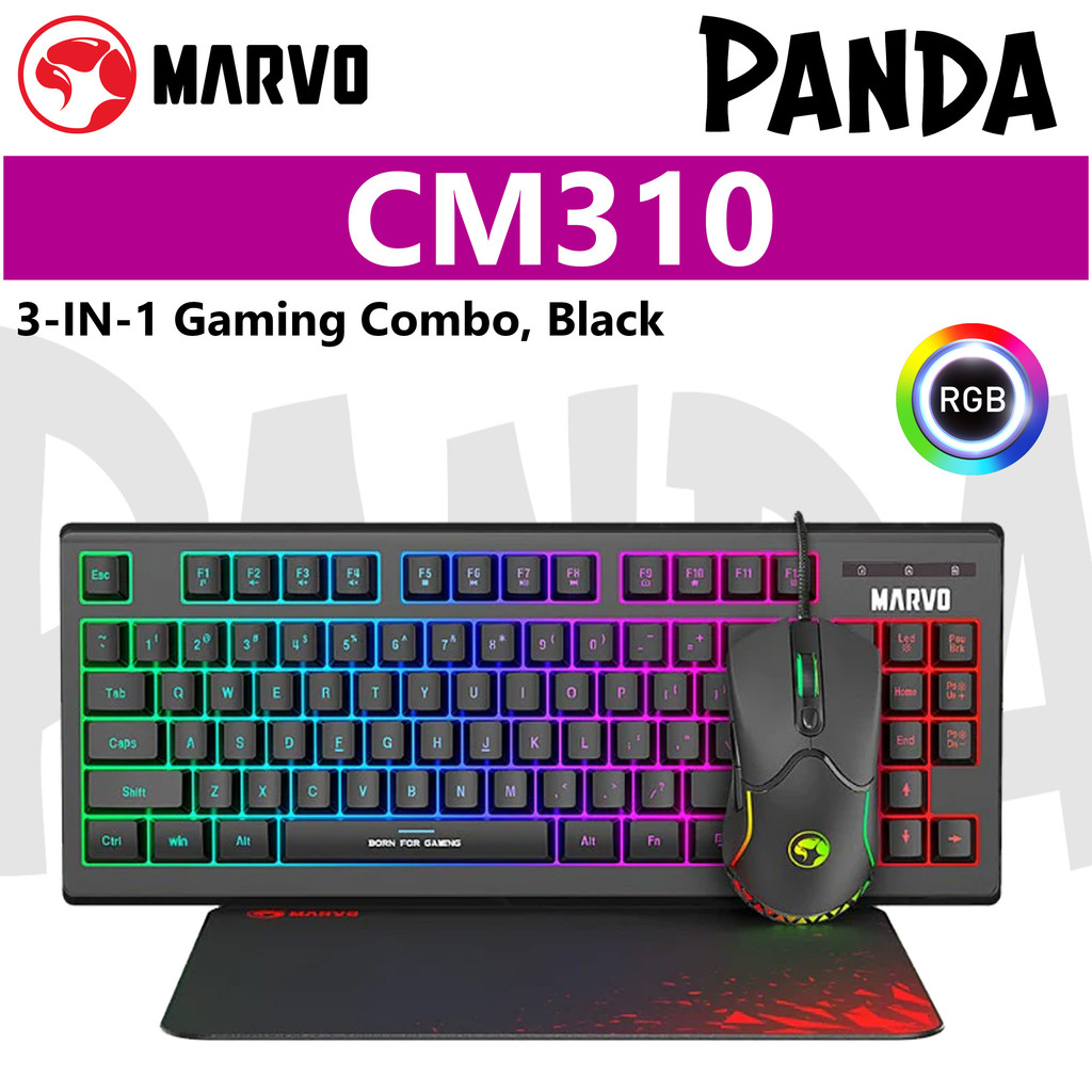 Marvo CM310 3-IN-1 Gaming Combo, Black | Shopee Philippines
