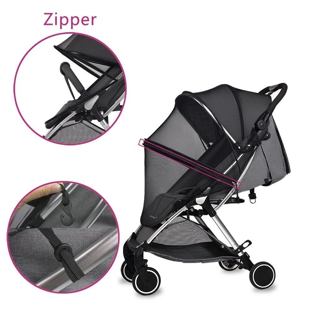 Baby Stroller Mosquito Net Universal Full Cover Mosquito Netting ...