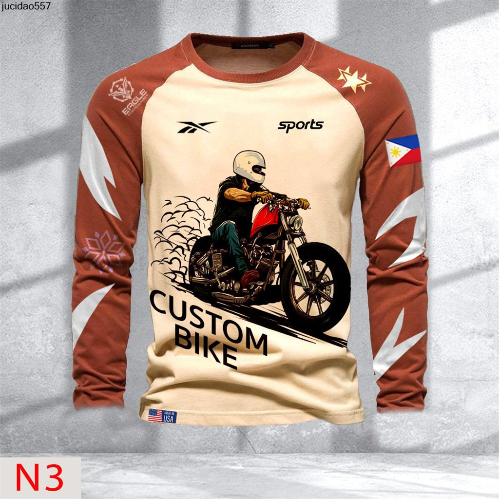 jucidao557- Long Sleeve Fully Sublimated High Quality Motorcycle Riding Jersey | Shopee Philippines