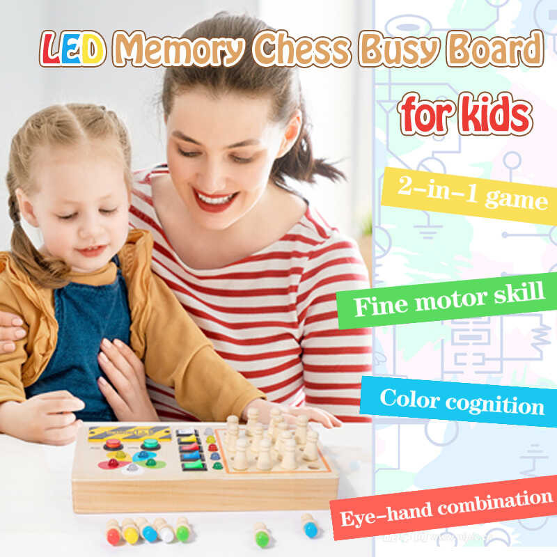 유 2 Sa 1 Montessori Busy Light Switch Games Sensory Manipulation Board ...
