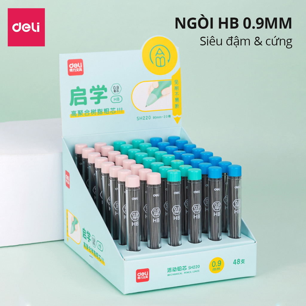 2b/hb mechanical pencil lead 0.5mm 0.7mm 0.9mm Deli - Box of mechanical ...