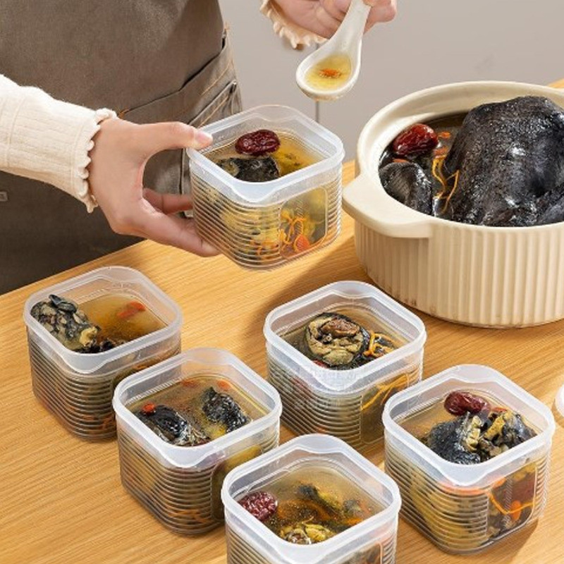 Food Grade Transparent Preservation Box - Refrigerator Freezer Storage ...