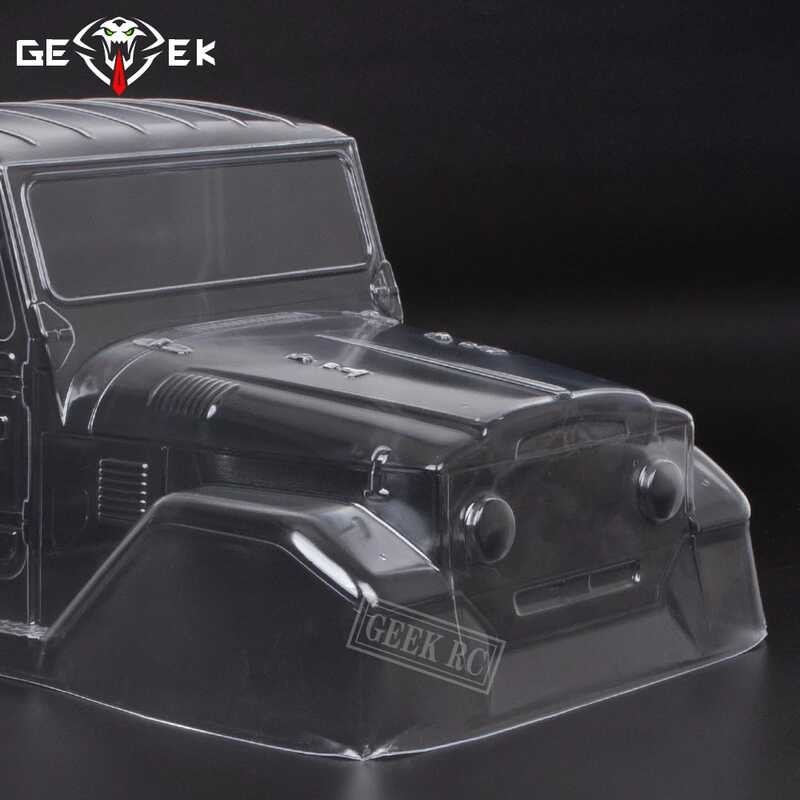 1/10 Scale 1965 Fj40 Truck Cab PC Clear Body For RC Rigs Crawler Axial ...