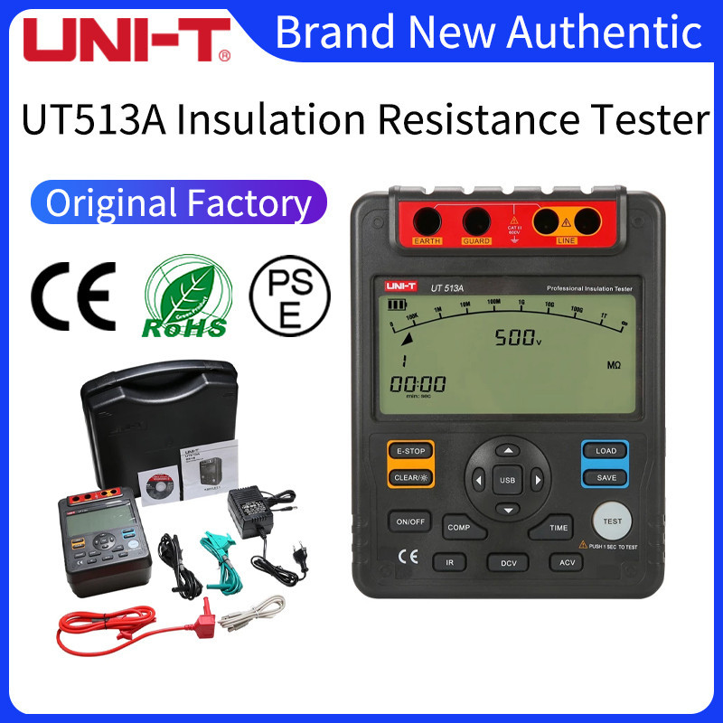 【In Stock】UNI-T UT513A Insulation Resistance Analog Bar Graph AC/DC ...