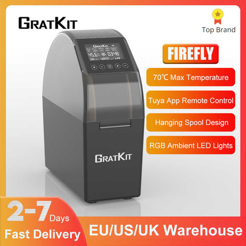 Gratkit Firefly D Filament MAX UNK Heating Humidity Dryer Box Ipakita ...