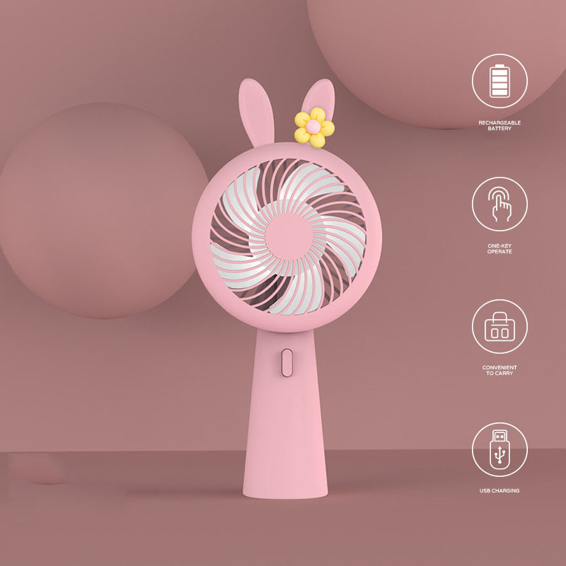 Cute Mini Portable Small Fan Rechargable Electric Fan | Shopee Philippines