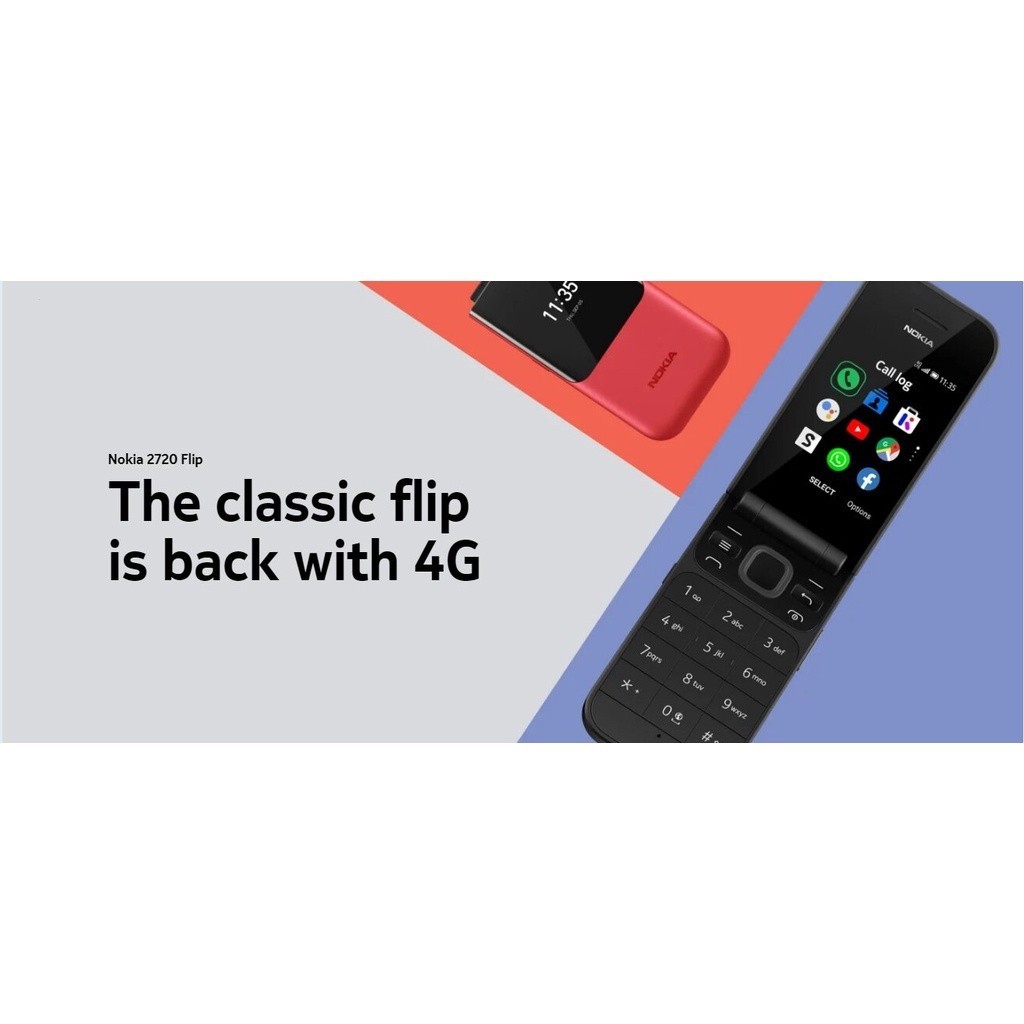 Nokia 2720 flip phone 4GB ROM Dual Sim Mobile Phone GSM Good Quality ...