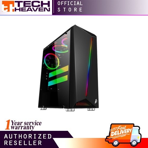 ♀ COMPUTER CASE 1STPLAYER RAINBOW R3 MID-TOWER GAMING CASE W/ TEMPERED ...